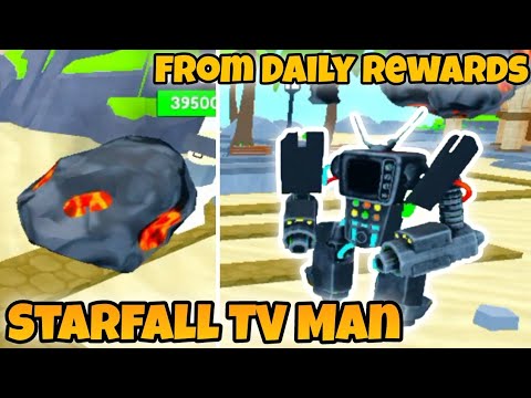I Got Starfall TV Man from Daily Rewards in Toilet Tower Defense ...