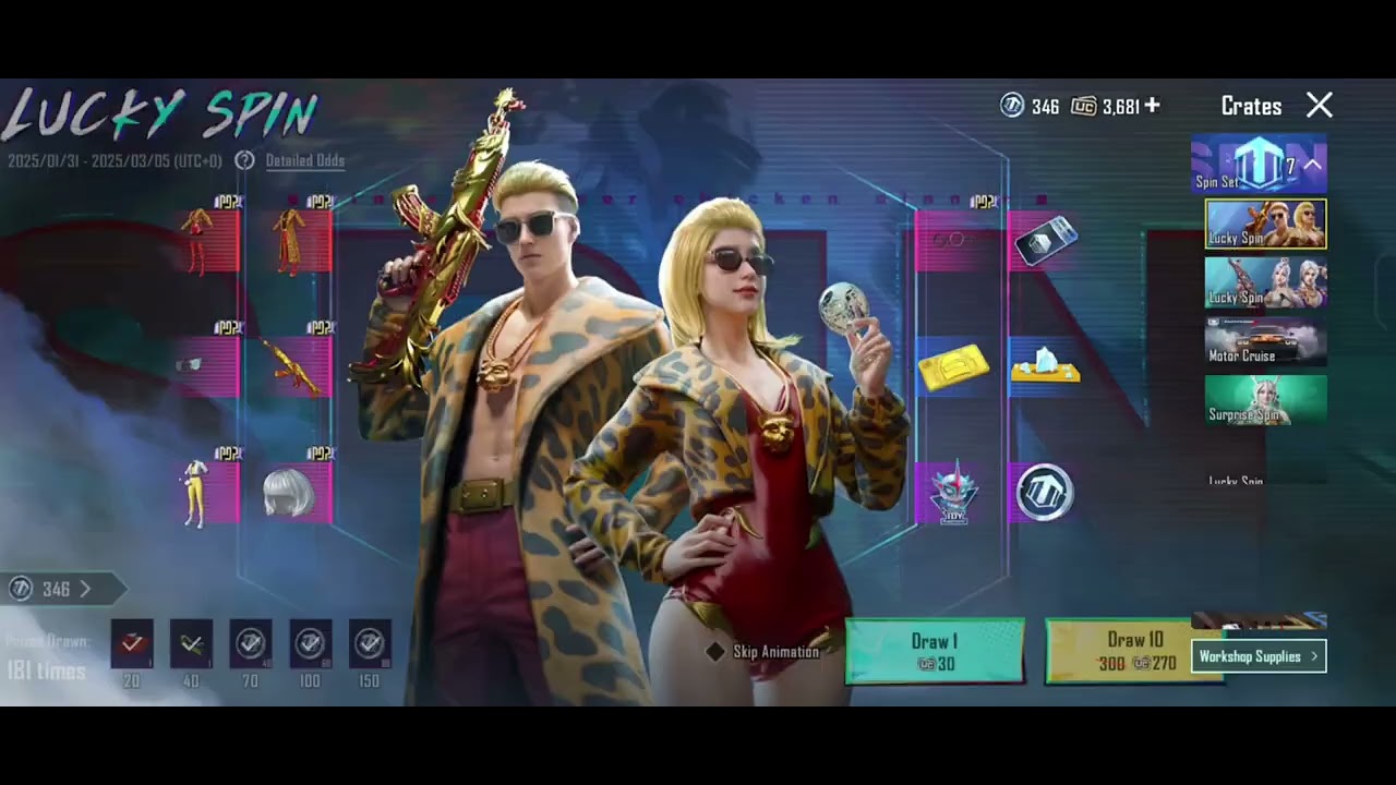 🔥New lucky SPIN | New pdp set | New tiger shade suit| pubg# Spend ...