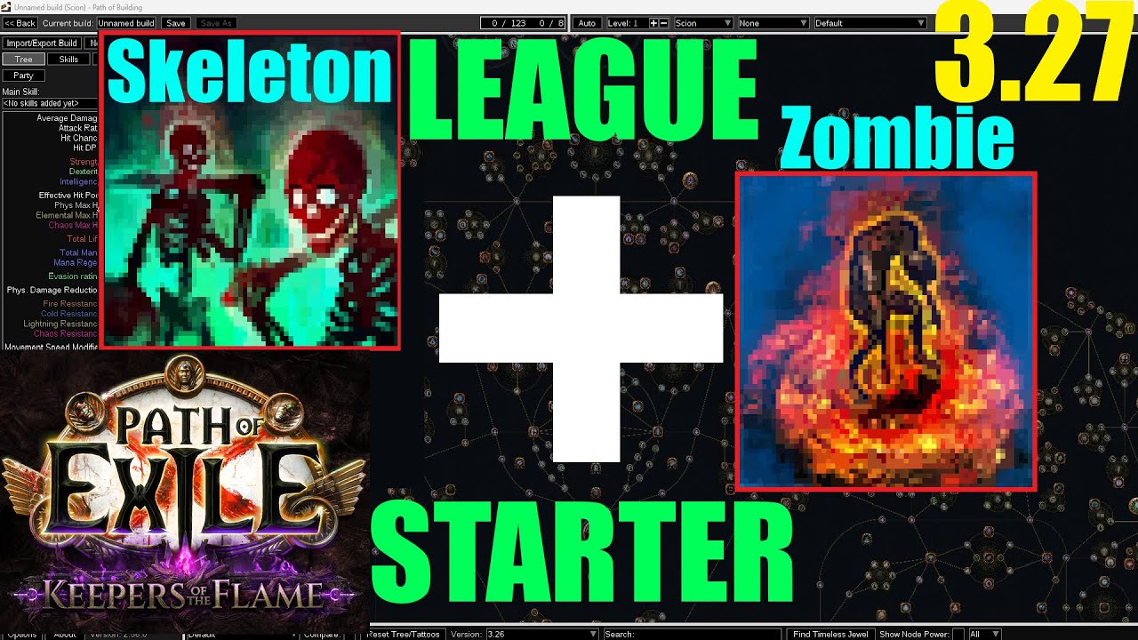 【Path of Exile 3.27】Zombie + Skeleton League Starter Build Guide ...