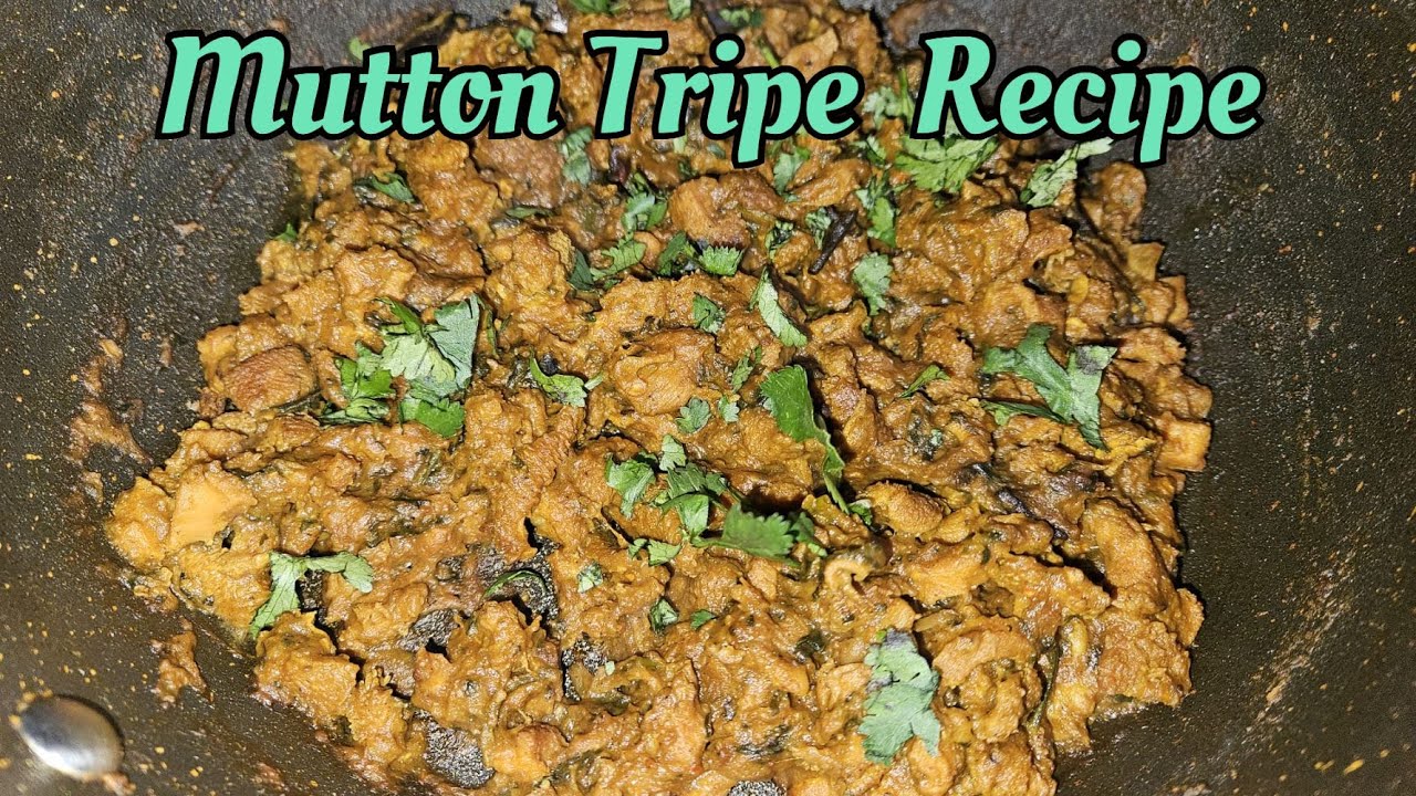 Mutton Tripe Recipe | Bhuri Bhuna - YouTube