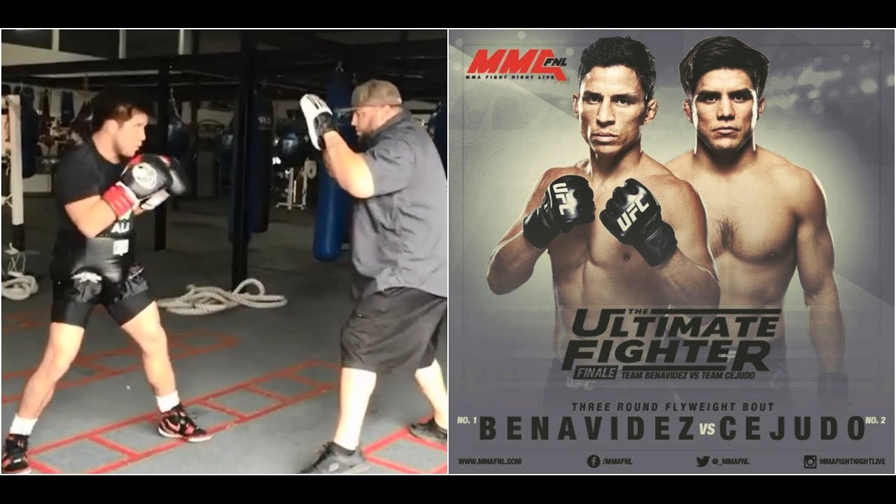 Henry Cejudo training for Joseph Benavidez at TUF 24 Finale - YouTube