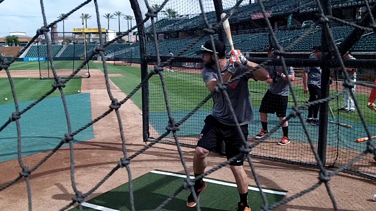 Andrew Aplin Batting Practice - June 2016 - YouTube