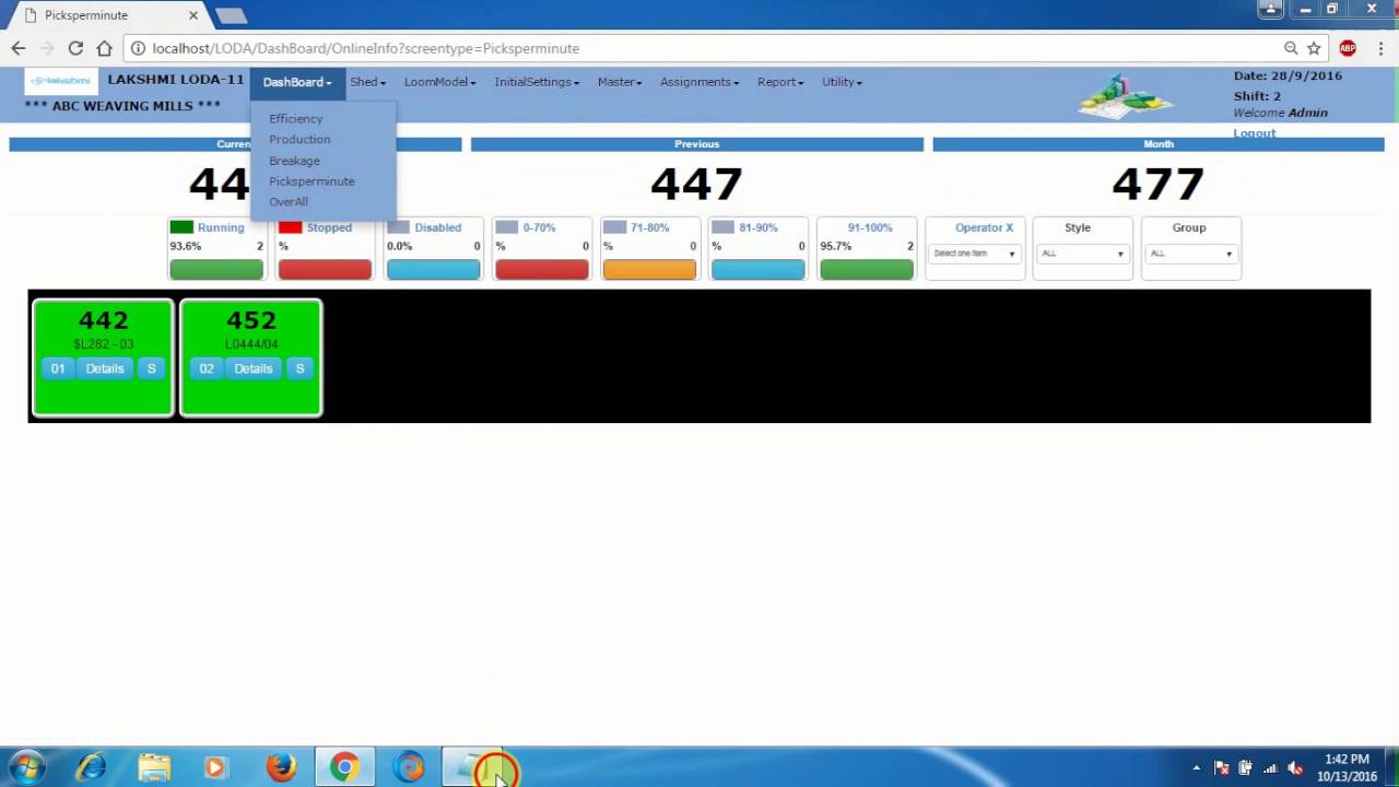 Loom Data Monitoring System - YouTube
