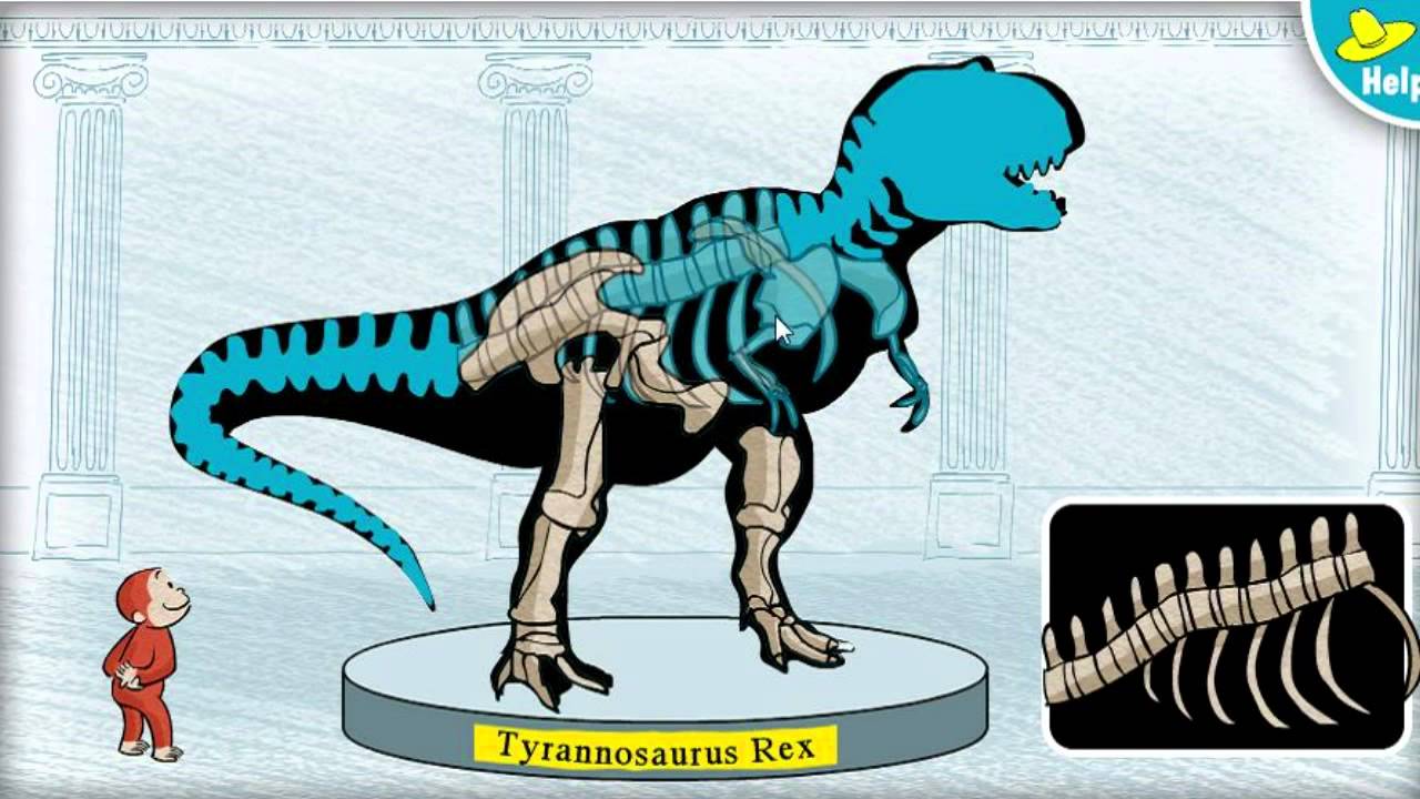 Curious George - Find The Dinosaur - Curious George Games - YouTube