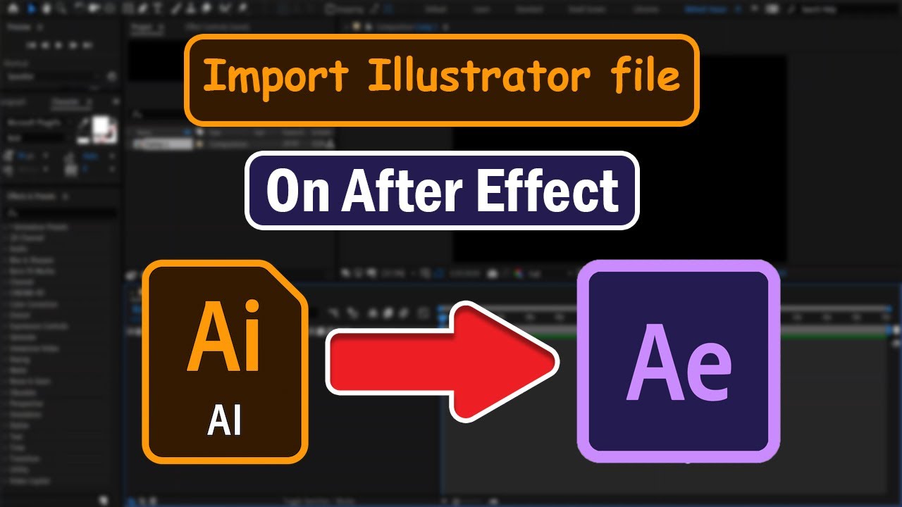 How to Prepare and Import an Illustrator File into After Effects ...
