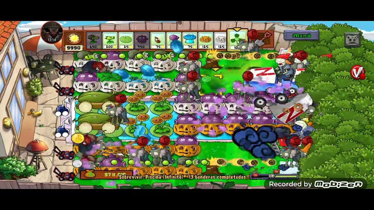 Pvz Touch/ Estrategia de 16 Gasosetas Y 8 Guisantralladoras - YouTube