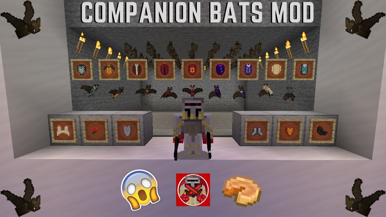 Mod Showcase #34: Companion Bats Mod (Minecraft 1.16.5) - YouTube
