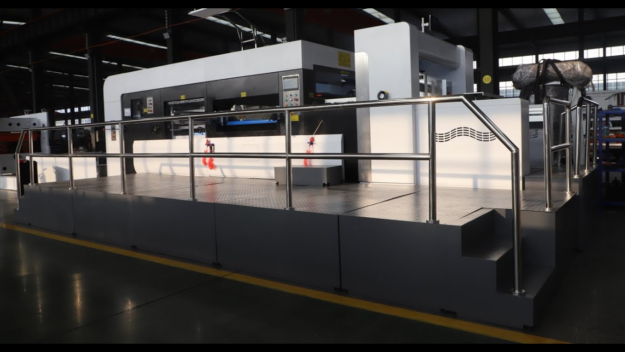 Automatic die cutting and creasing machine/Box making machine - YouTube