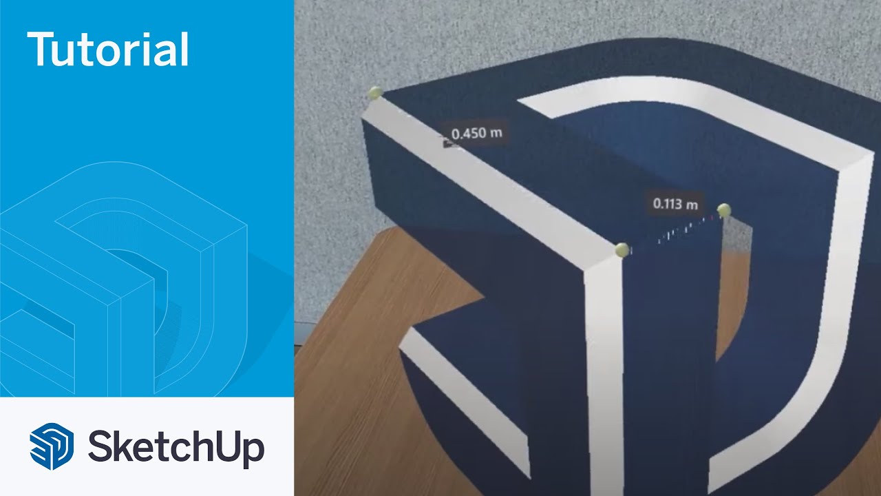 SketchUp Viewer for Hololens 2 12 Tape Measure - YouTube
