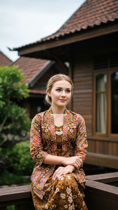 Viral‼️Bule Cantik Ini Belajar Duduk Anggun Dari Baju Kebaya Indonesia‼️ #shortai #viral - YouTube