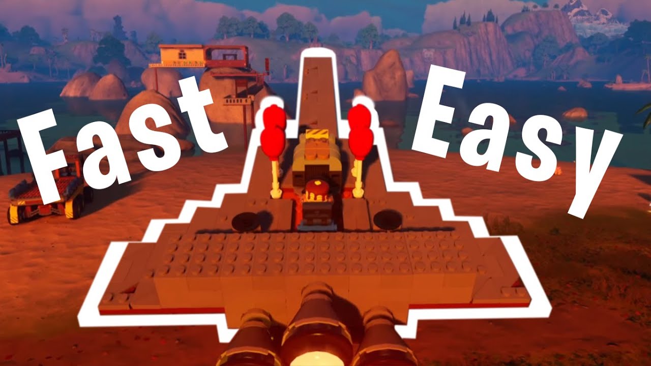 How to Make a Jet Plane in LEGO Fortnite - YouTube