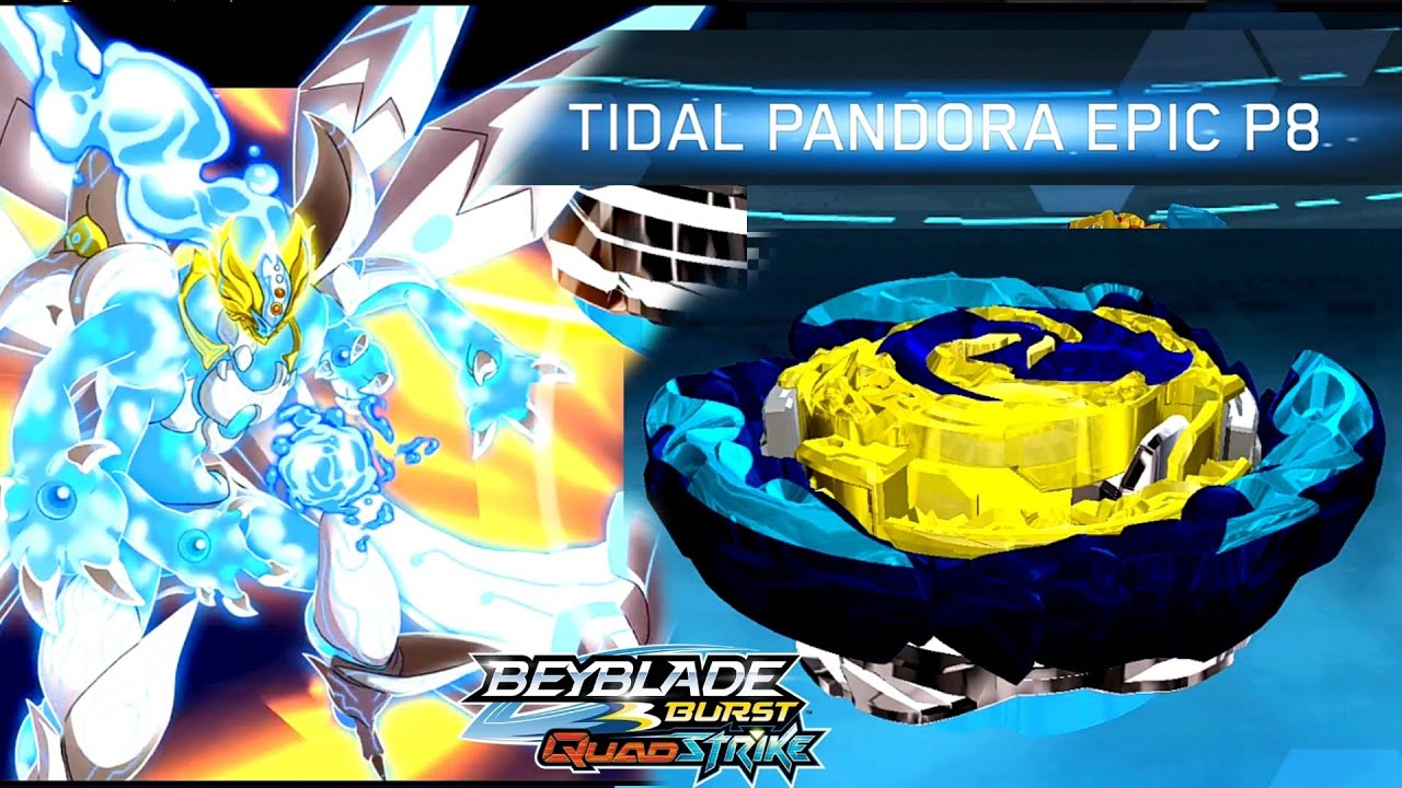 NEW TIDAL PANDORA EPIC P8 QR CODE BEYBLADE BURST QUAD STRIKE - YouTube