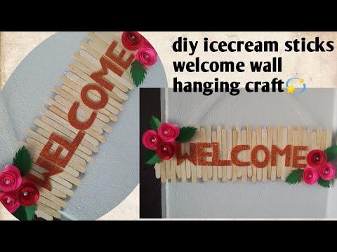 Welcome Board wall hanging / HomeDecor Welcome Wall Hanging/Ice Cream ...