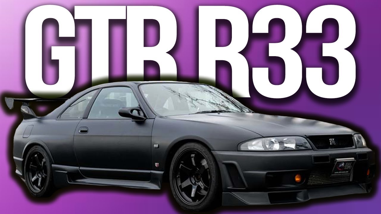 GTR R33 Matte BLACK JDM CARS - YouTube
