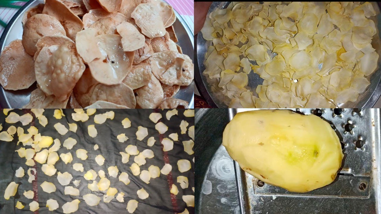 Easy Aloo Chips Recipe | साल भर चलने वाले आलू के चिप्स कैसे बनाते हैं ...
