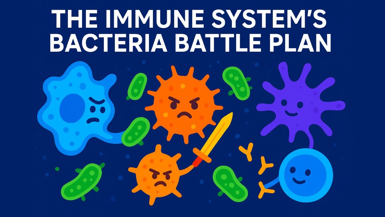 The Immune System's Bacteria Battle Plan (Immune System Army Inside ...