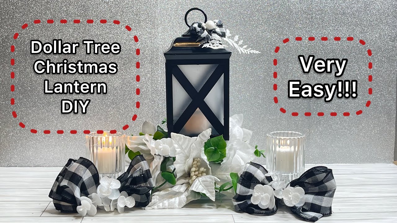 Dollar Tree Lantern DIY - YouTube
