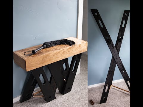 Convertible St. Andrews Cross Disguised as a Hallway Table