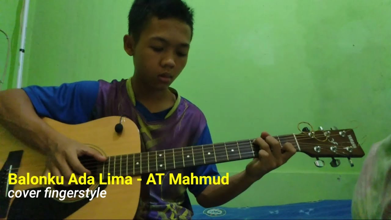 Lagu anak Balonku ada lima - AT Mahmud cover fingerstyle gitar - YouTube
