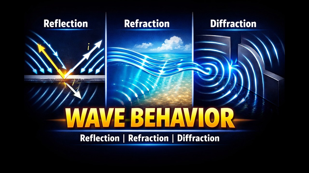Wave Behavior: Reflection, Refraction & Diffraction | O Level Physics ...