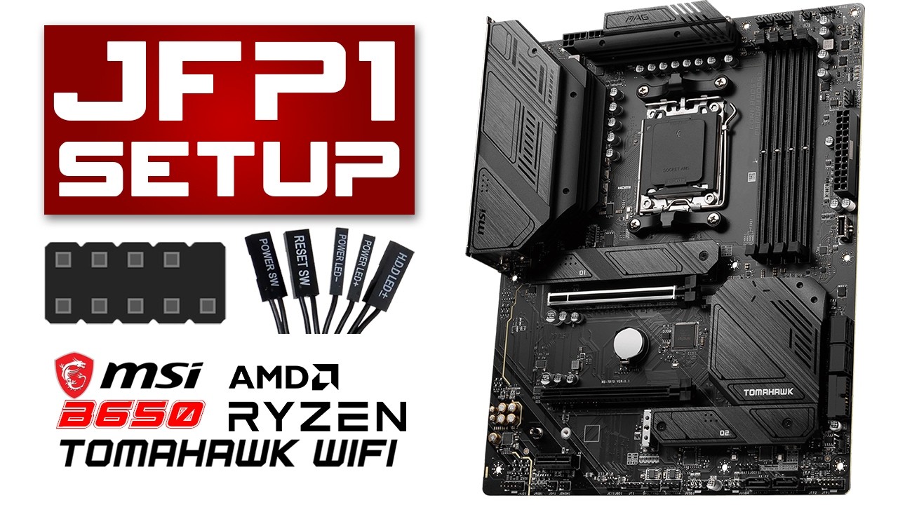 How to Connect Front Panel Connector (J-Panel) | MSI B650 Tomahawk ...