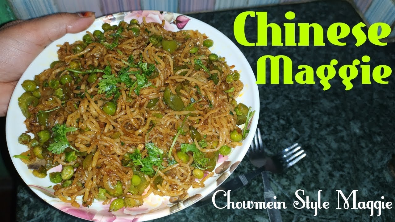 Chinese Maggie Recipe | How to cook Chowmein Style Maggie at Home ...