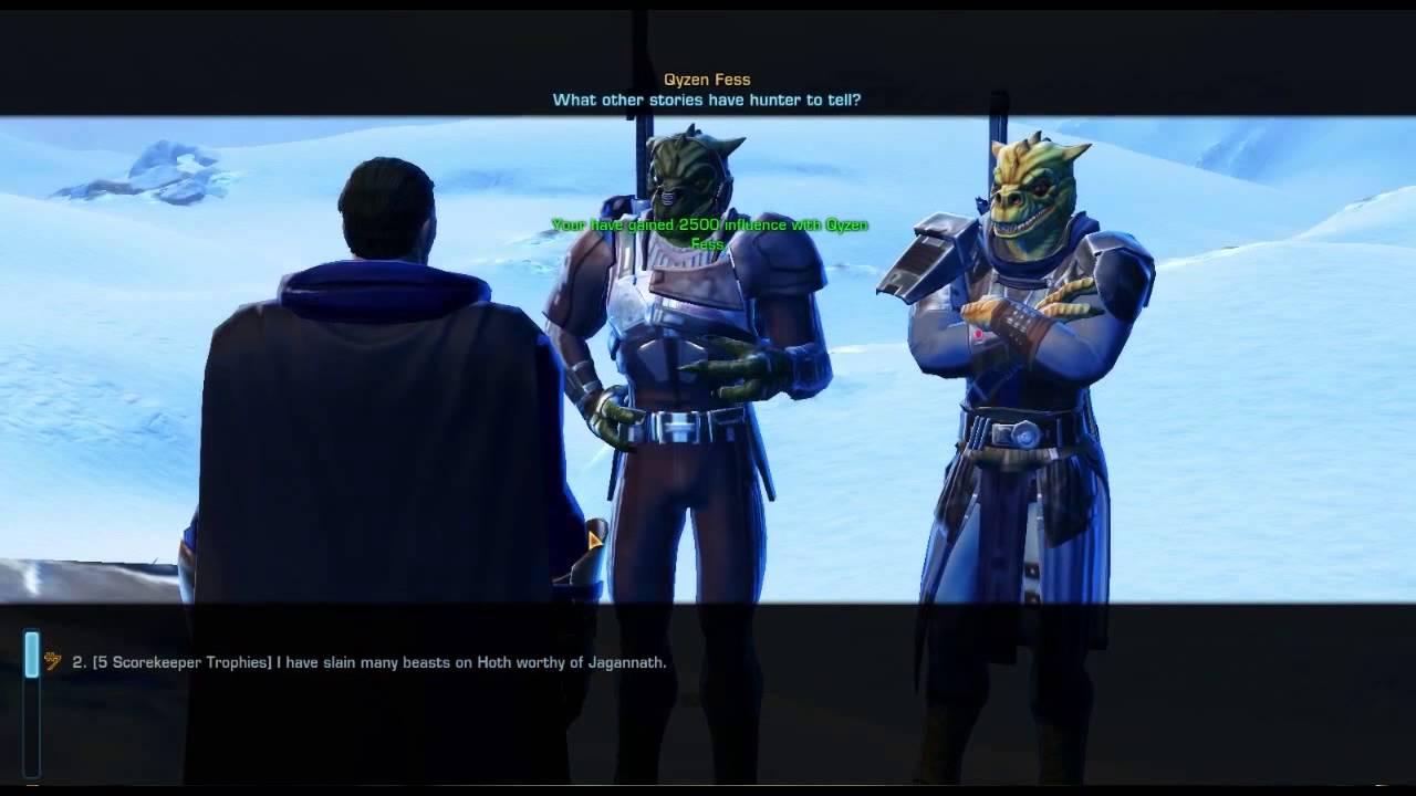 SWTOR KotFE Jedi Knight Stalking The Score Qyzen Fess - YouTube