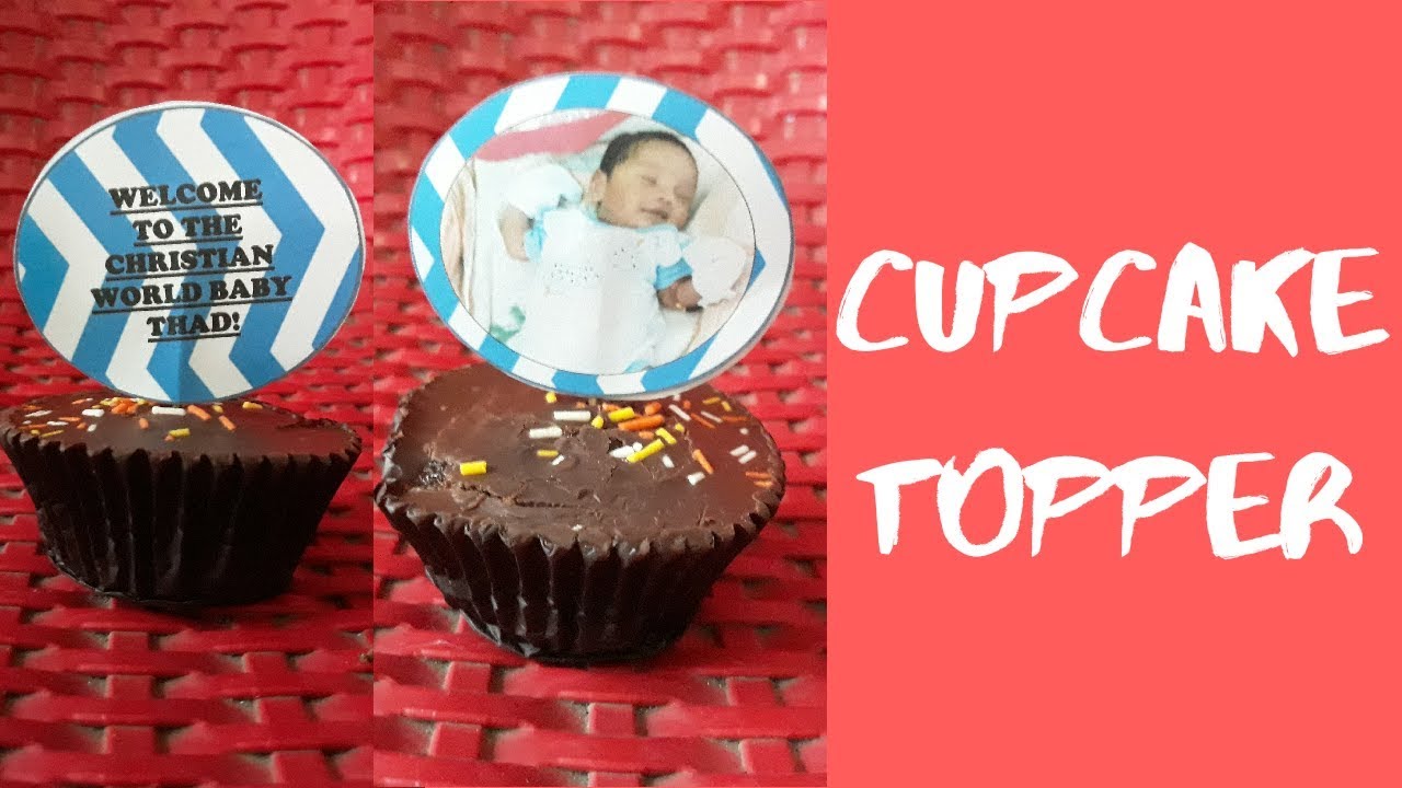 CUPCAKE TOPPER|How to make Cupcake Topper for Party|Party Decor|Melba ...
