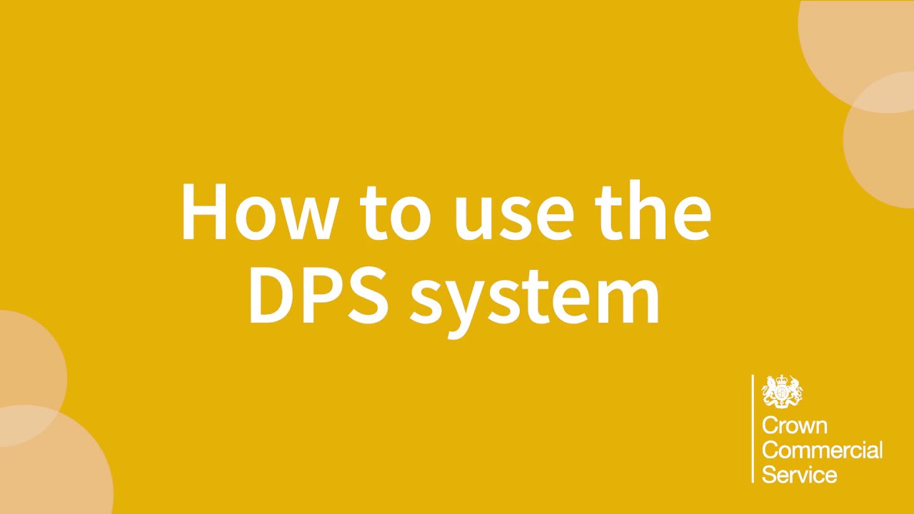 How to use the DPS system - CCS - YouTube