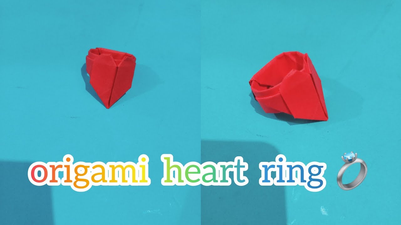 origami heart ring | easy origami paper craft |origami tutorial DIY ...
