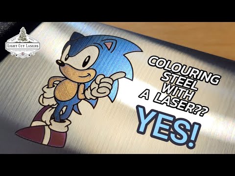 High tech colouring: getting nice colours on stainless steel! - YouTube