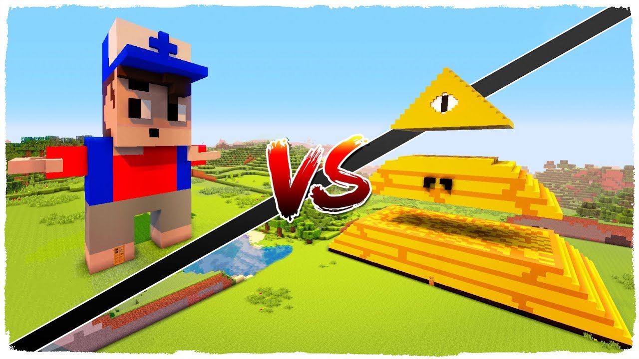 👉 Casa de DIPPER PINES vs casa de BILL CIPHER - MINECRAFT GRAVITY FALLS ...