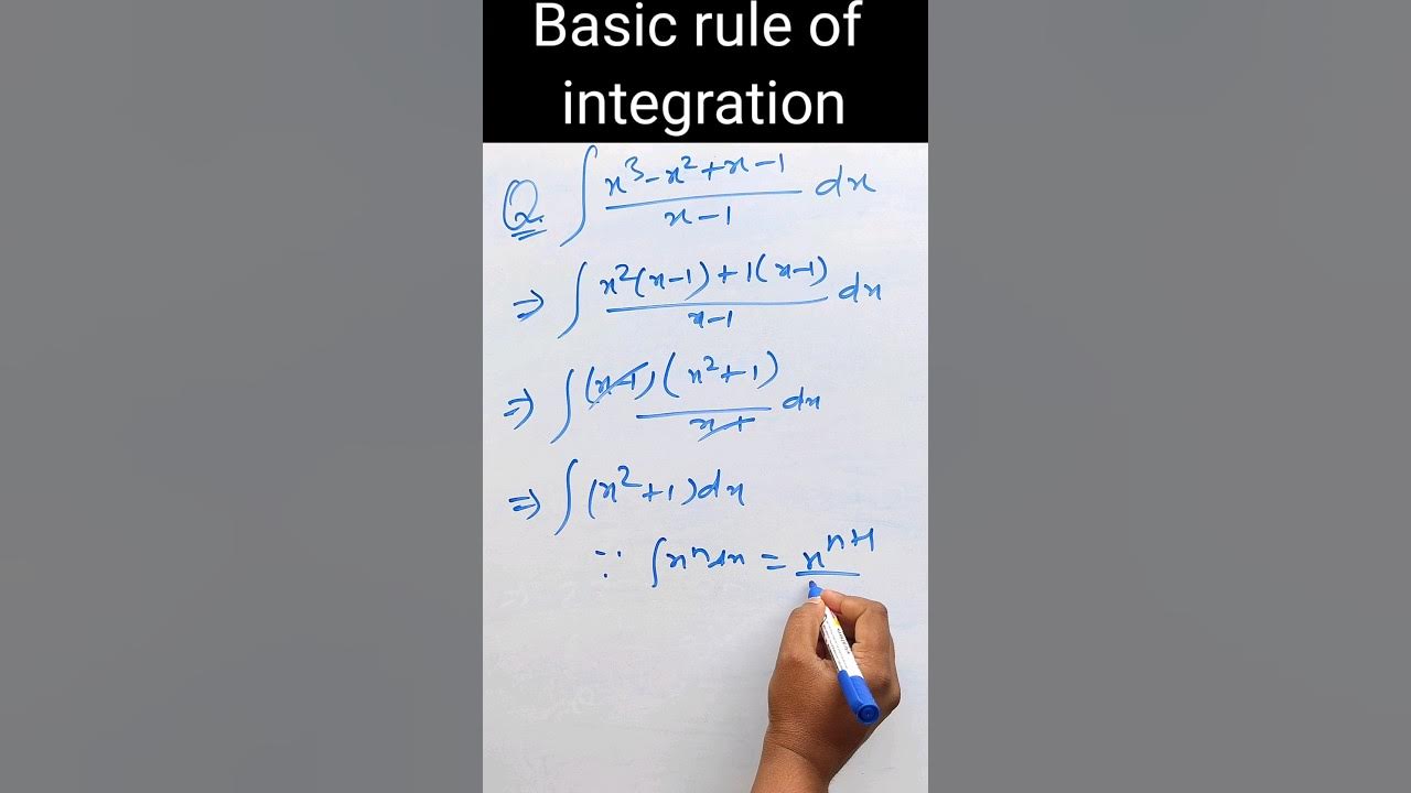 Integration of polynomial expression - YouTube