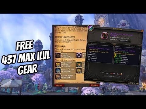 THE EASIEST WAY TO GET A PIECE OF CHAMPION GEAR (MAX ILVL 437) IN WORLD ...