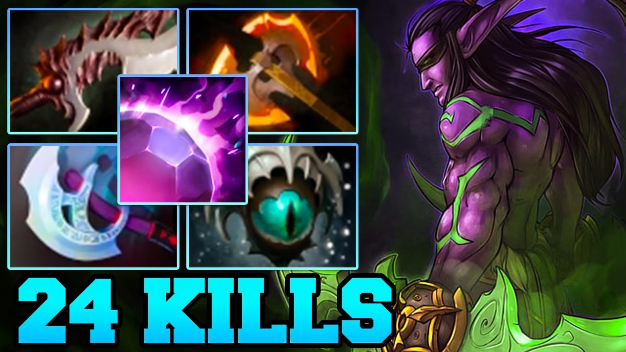 24 Kills Anti-Mage Dota !! Anti Mage Dota 2 Safelane Carry Meta Guide 7 ...