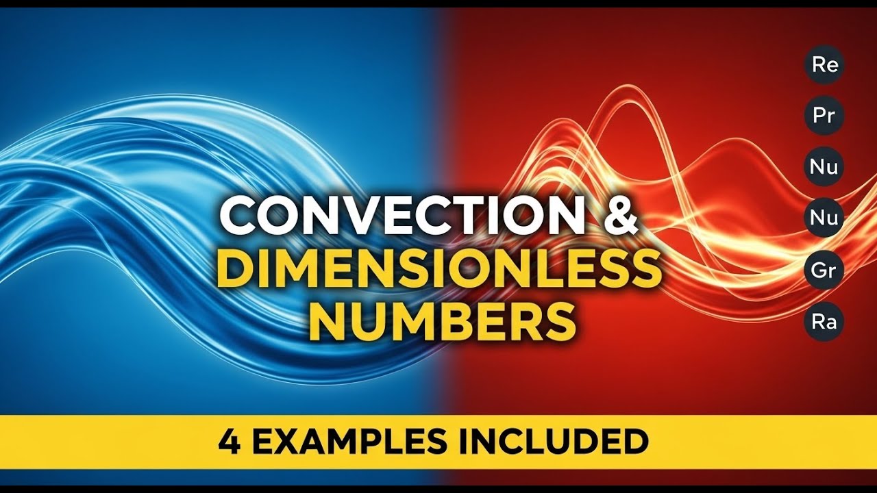 Convection & Dimensionless Numbers EXPLAINED | Reynolds, Prandtl ...