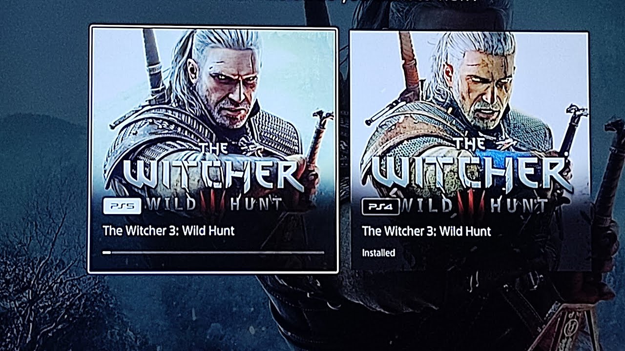 Como encontrar versão PS5 Upgrade The Witcher 3 Nova Geração PS5 - YouTube