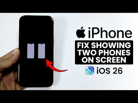 iOS 26 - How to Fix Two White Phones on the Screen of an iPhone