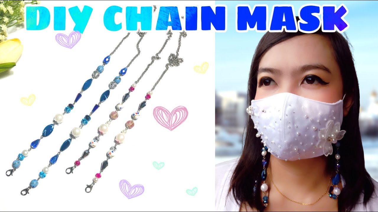 DIY Rantai Masker | How to make Chain Mask | 체인 마스크 | Chain Mask 2 in 1 ...