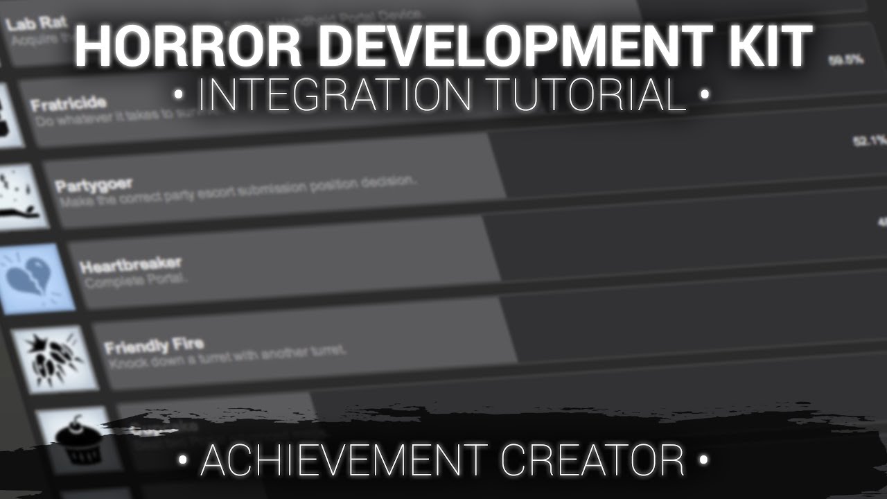 Integrate 'Horror Development Kit' with 'Achievement Creator' - YouTube