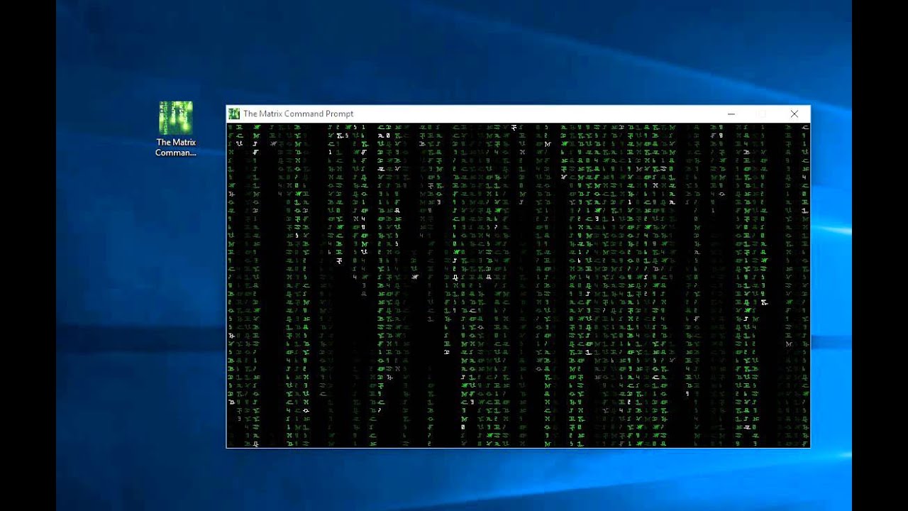 Matrix CMD - YouTube