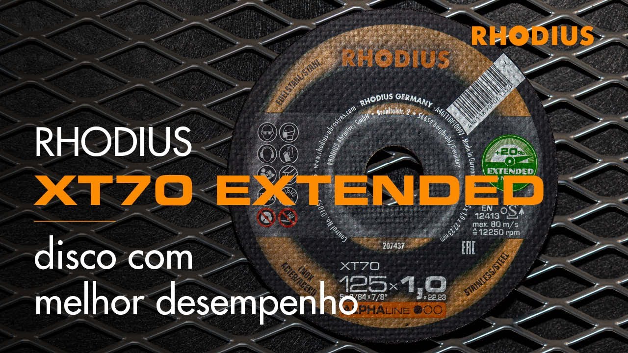 RHODIUS XT70 EXTENDED – disco com melhor desempenho - YouTube