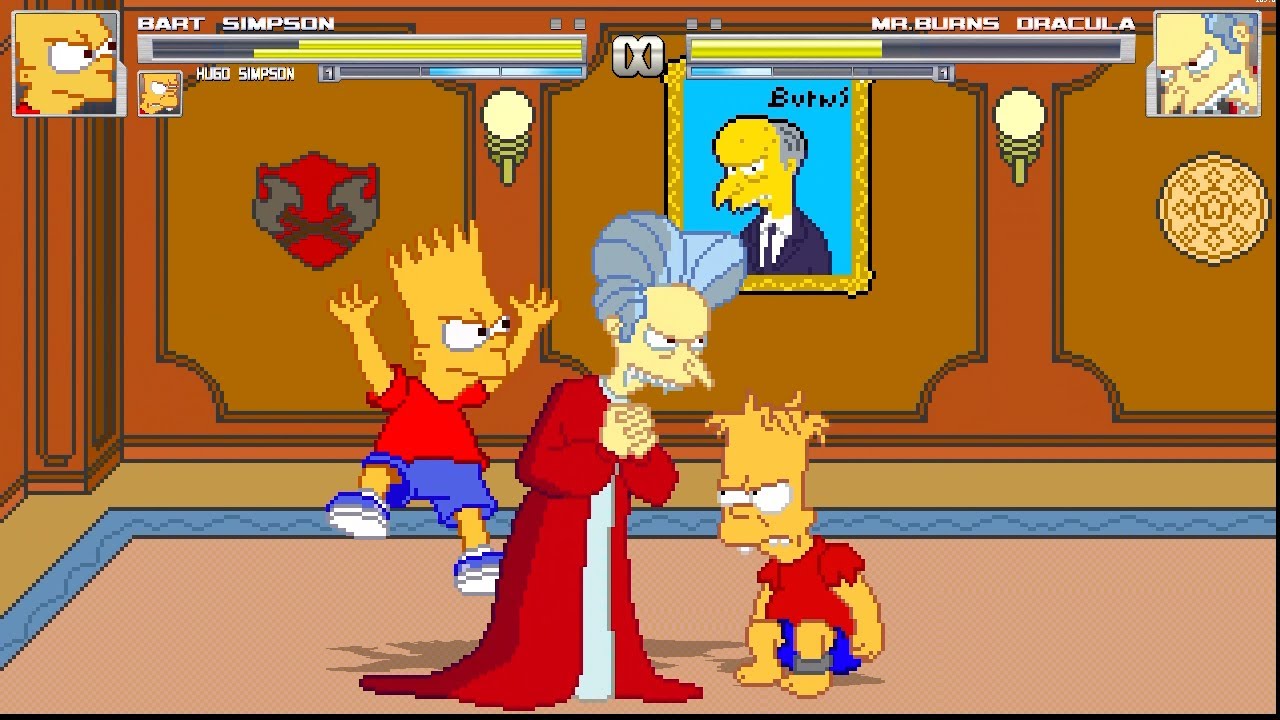 BART y HUGO vs SEÑOR BURNS - YouTube