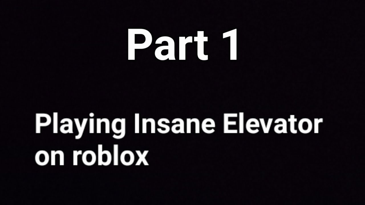 Insane elevator on roblox - YouTube