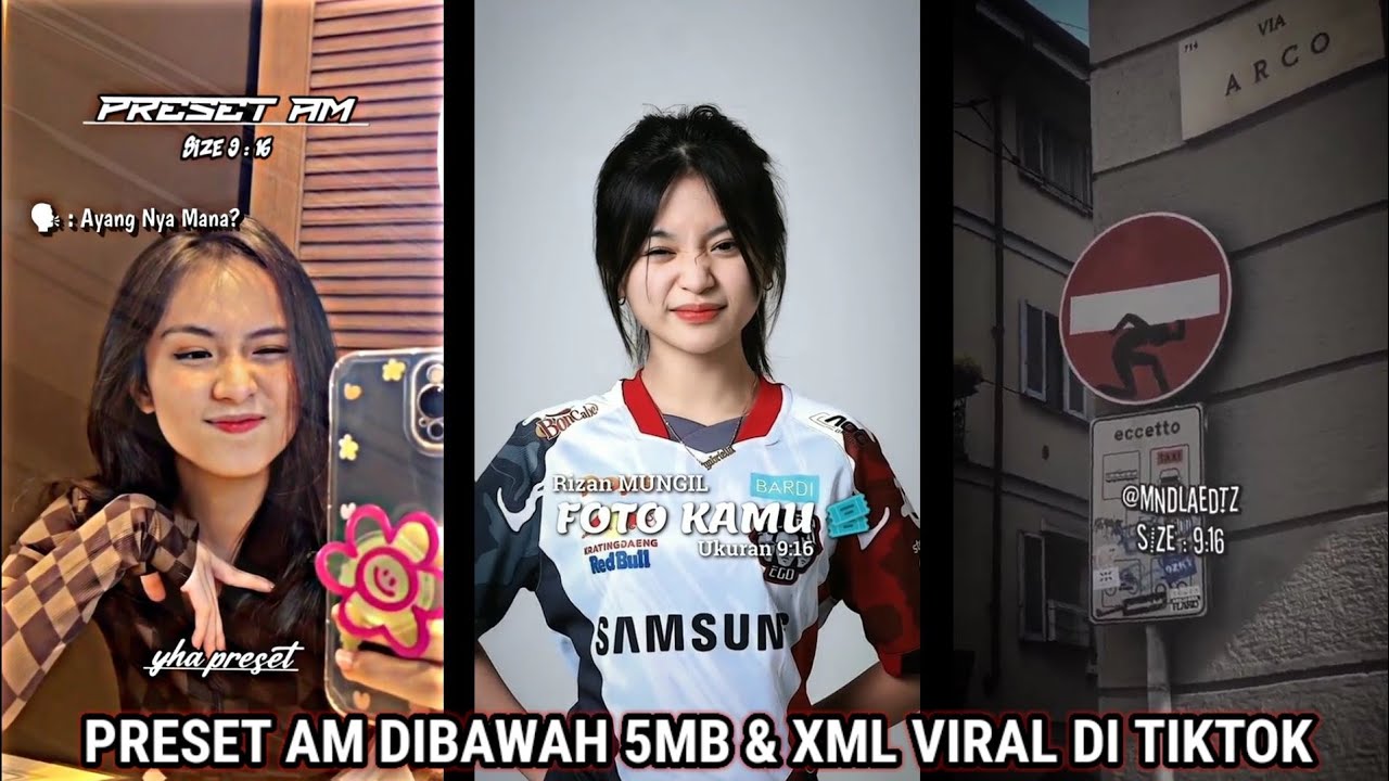 PRESET AM 5MB & XML 🎟 || PAKE FOTO SENDIRI || DJ TERBARU VIRAL TIK TOK🔥‼ - YouTube