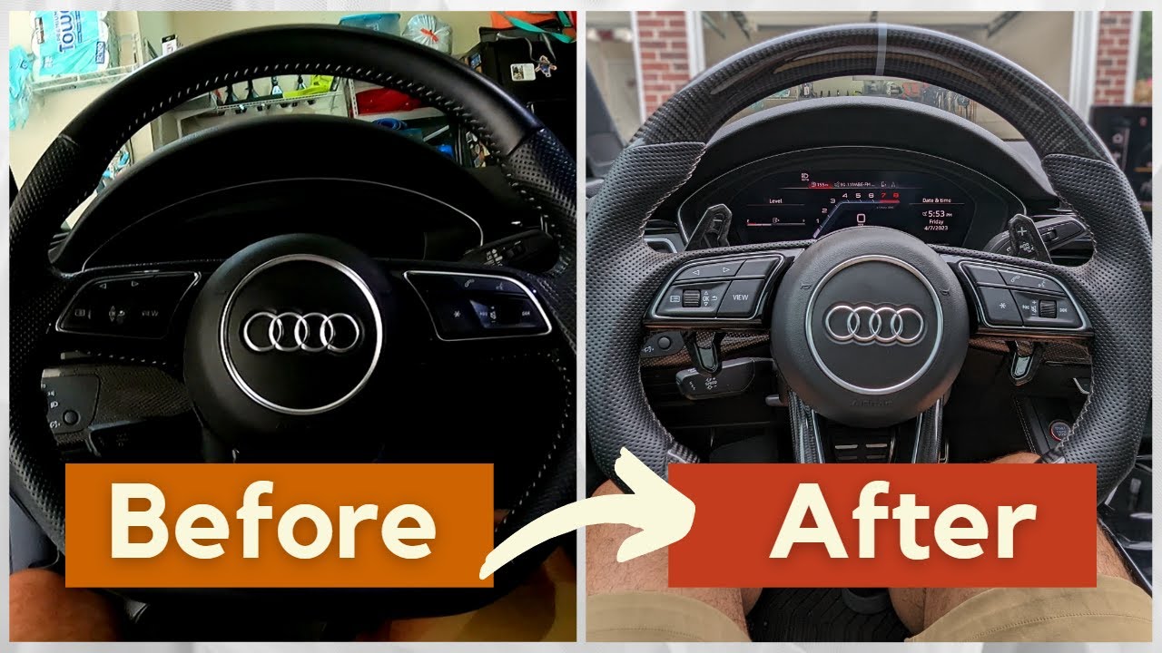 🤯 $500 Carbon Fiber Steering Wheel Upgrade! | Full Installation Details ...