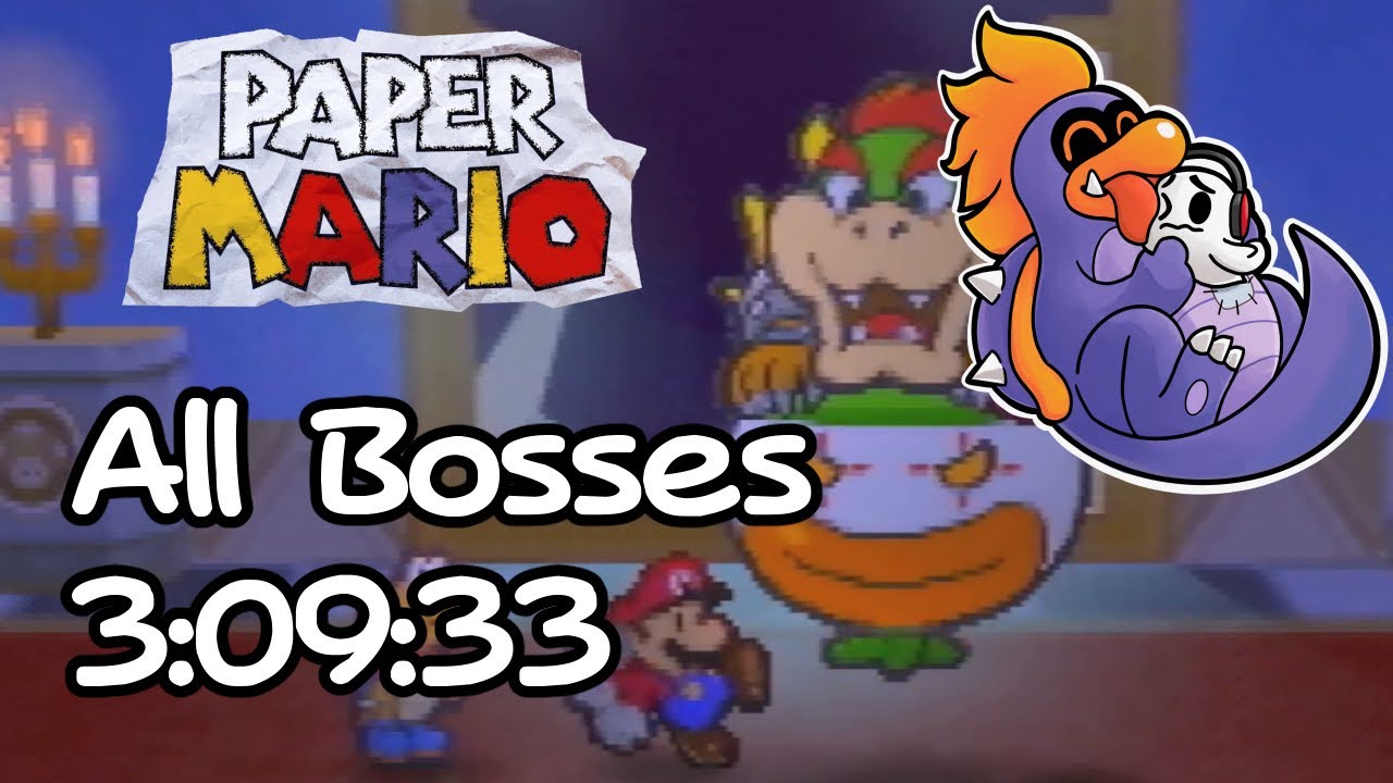 Paper Mario (N64) All Bosses (3:09:33) - YouTube