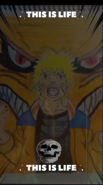 Naruto drawing🔥 with sull face editing 🗿 - YouTube