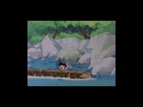 Goku saves baby gohan from drowning