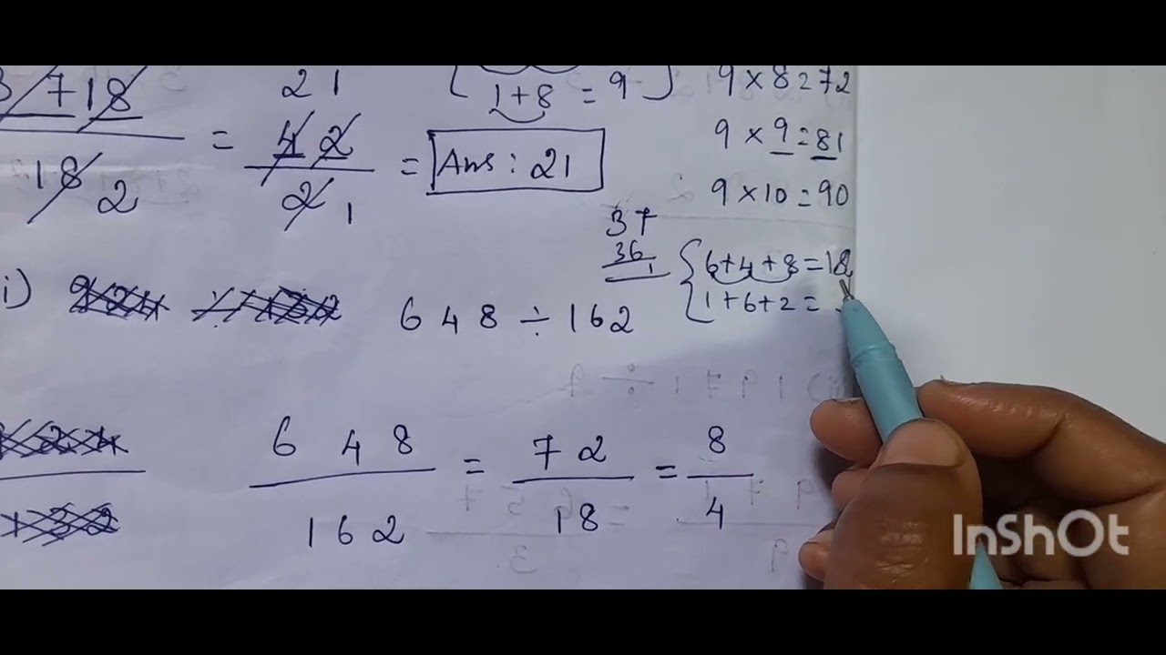 BASIC SHORT DIVISION FOR BEGINNERS / USING BY 9 TABLES - YouTube